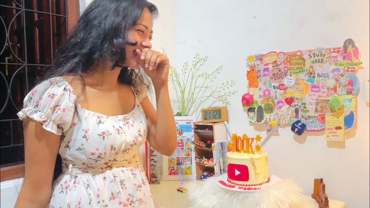 හදවත් ලක්ශයේ සතුට අරන් එයා ආවා ️ Happy birthday MALEE VLOGS #100k #vlog ...