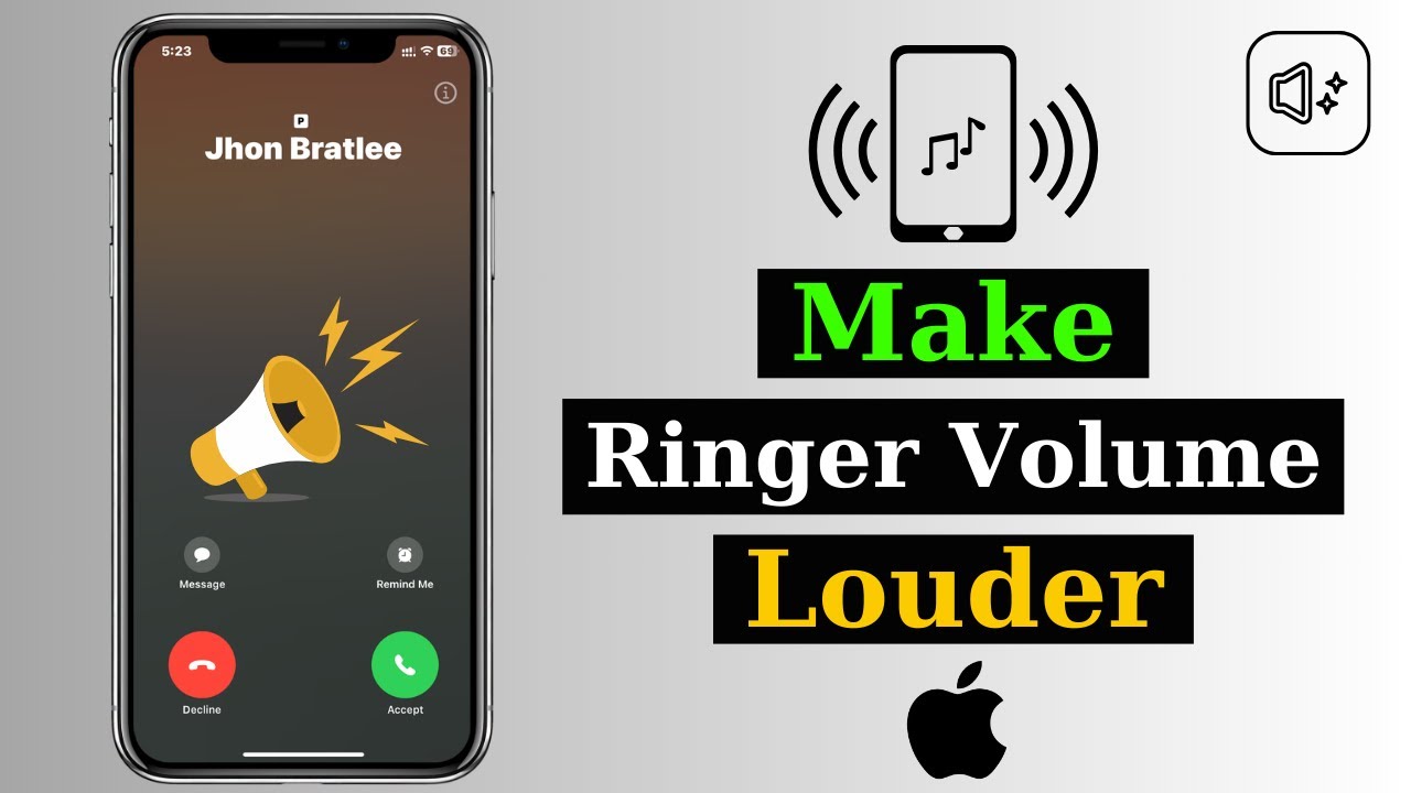 Fix iPhone Ringer Volume Gets Low on Incoming Calls | Ringtone Sound ...