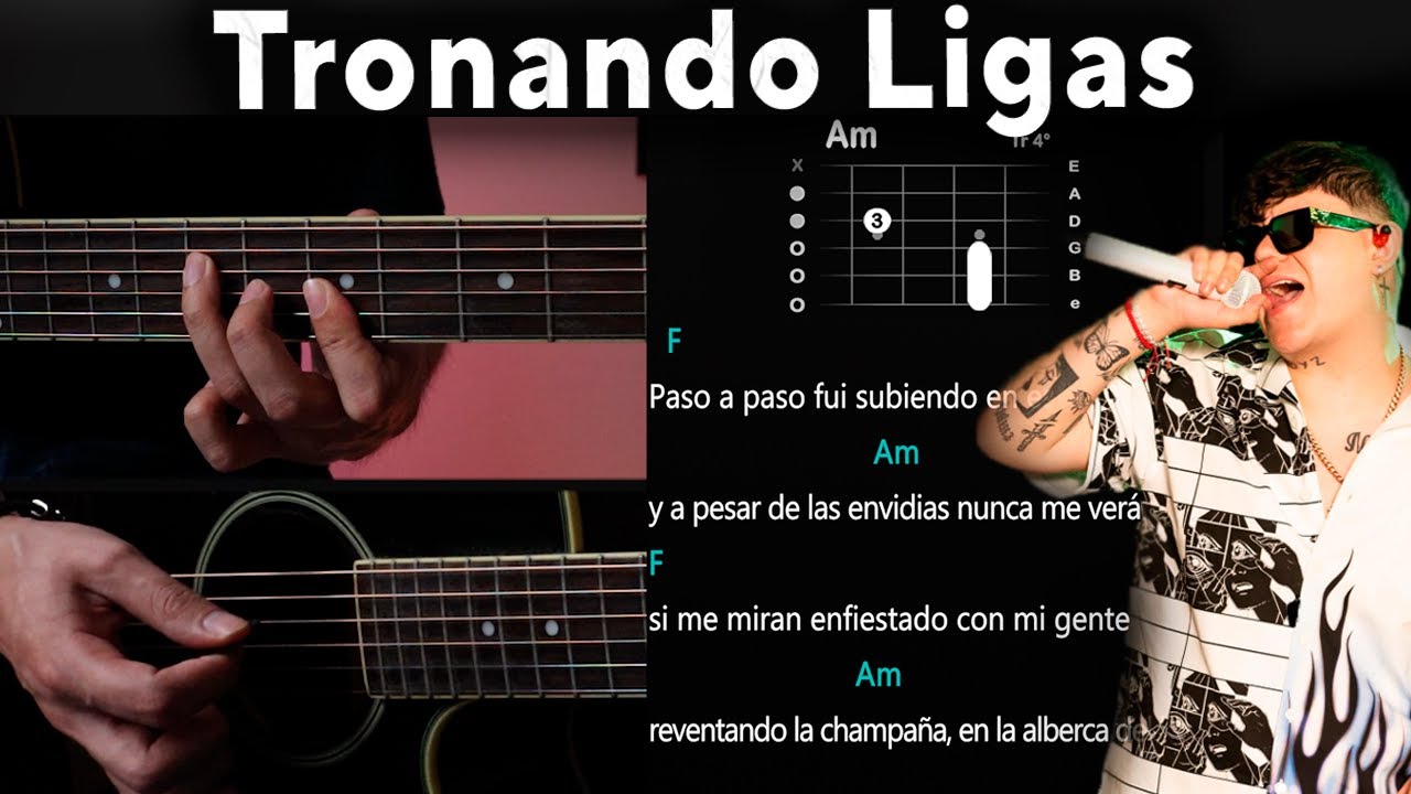Tronando Ligas - Junior H, Grupo Firme - GUITARRA Tutorial / DEMO ...