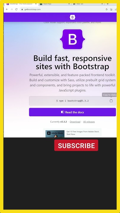 Add Bootstrap To React Reactjs Tutorial Reactjs Telugu Reactjs Interview React Bootstrap