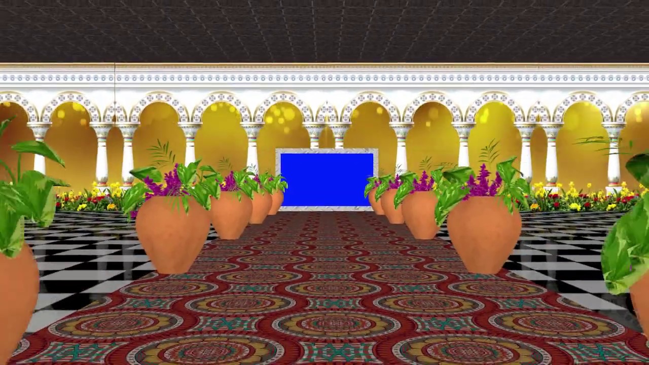 wedding frame blue background video effects hd || Blue screen Video ...