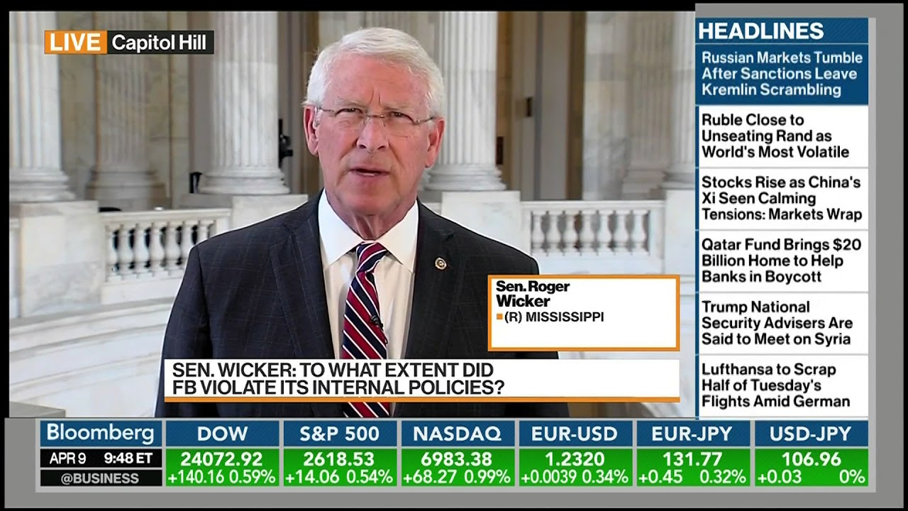 Wicker Appears on Bloomberg TV with Jonathan Ferro - YouTube