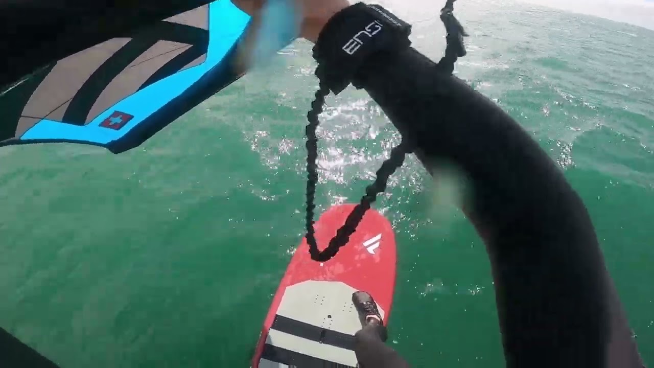 first time foiling on the sea - YouTube