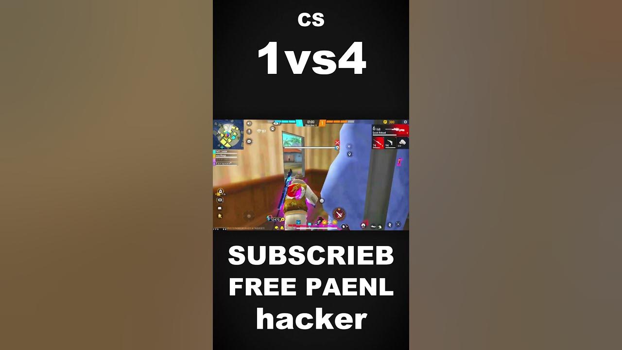 Cs#rank#1vs4#awm#hack#free#panel#viral#🎯🗿😡 - YouTube