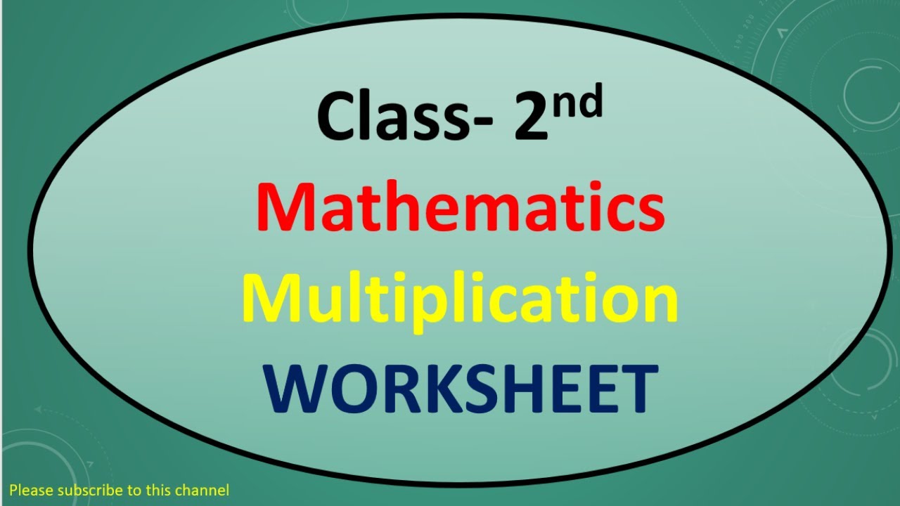 multiplication for class 2 | class 2 multiplication | 2nd class ka ...