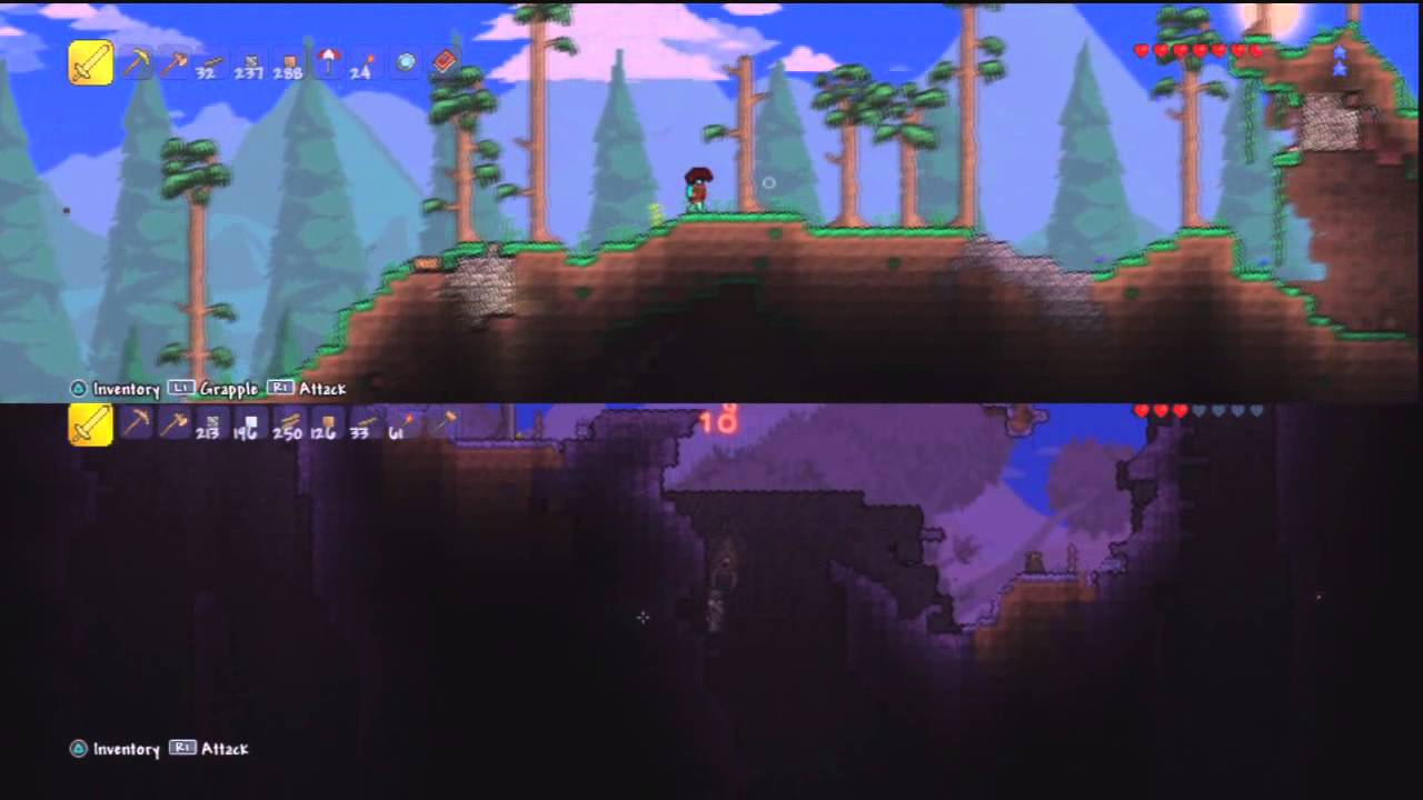 Terraria Splitscreen on PS3 [10] - 1.2 Update!! - YouTube