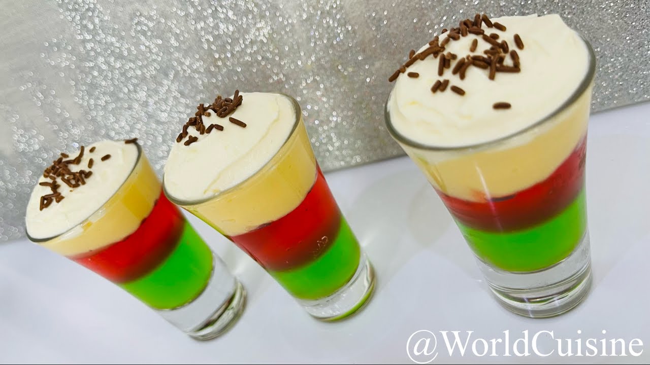 Trifle Dessert Shooters | Mini colourful Jelly and Custard Cups ...
