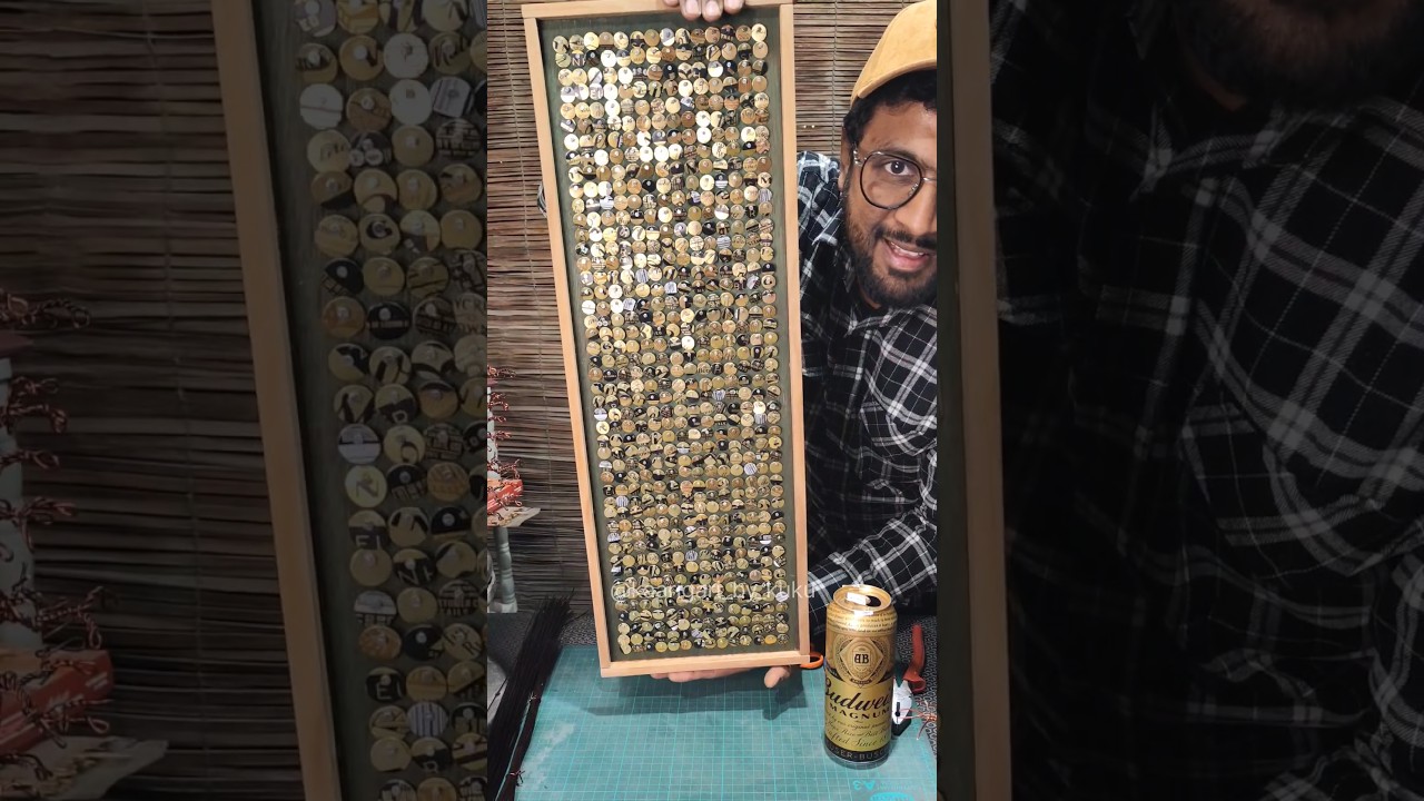 Diy moving mosaic made from used Aluminium cans #ytshortsindia # ...
