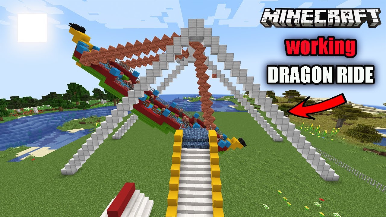 I Made Working Dragon Ride In Minecraft create mod - YouTube