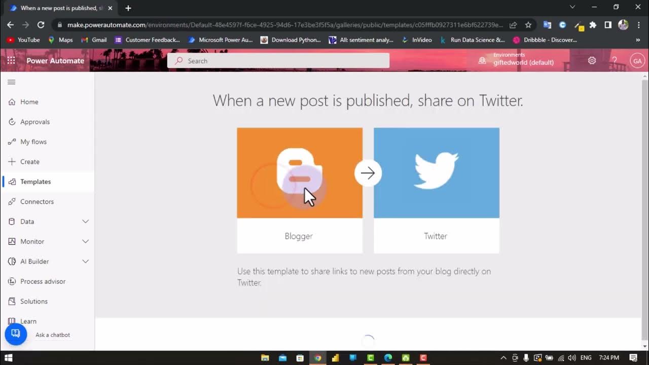 Power Automate with blogger and YouTube - YouTube
