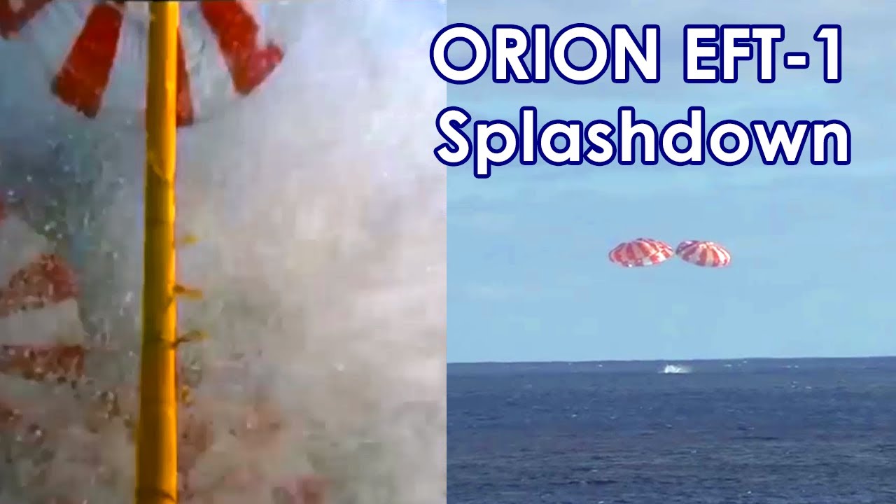 ORION EFT-1 Splashdown (2014-12-05) - YouTube
