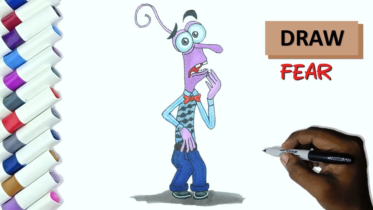 Drawing Fear !!! How To Draw Fear from Inside Out - YouTube