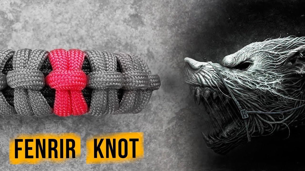 Браслет из паракорда Fenrir Knot - YouTube