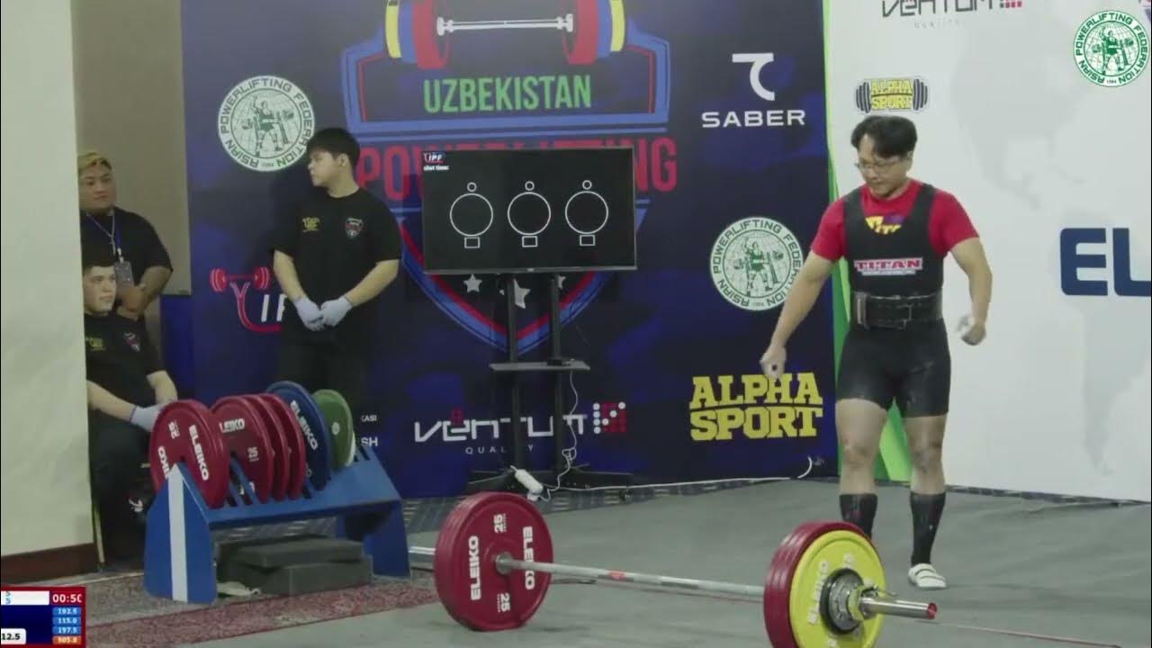 Zhi Hao Chen 83kg Class 2024 Asian Classic Powerlifting Championships Master - YouTube