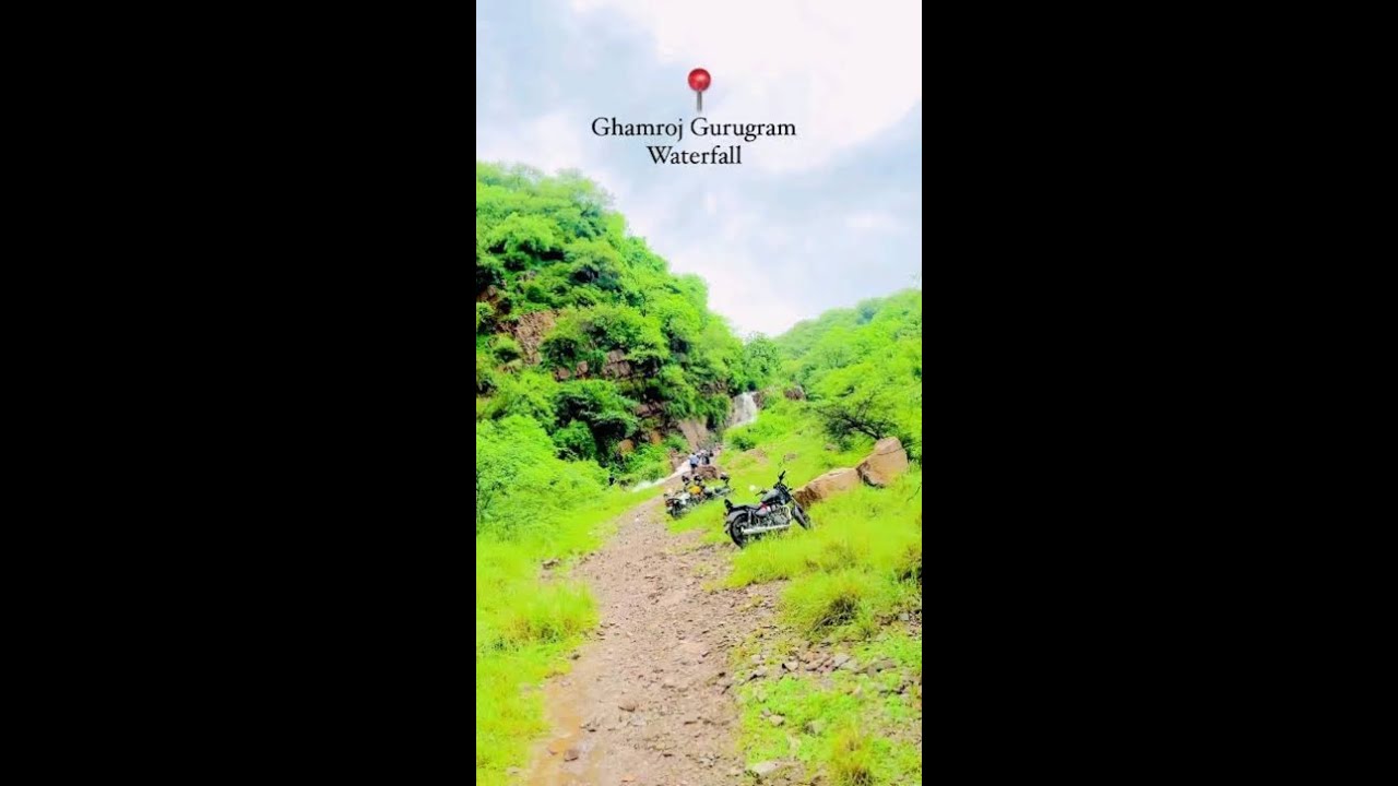 My 1st vlog A hidden place in gurgaon ghamroj water fall - YouTube