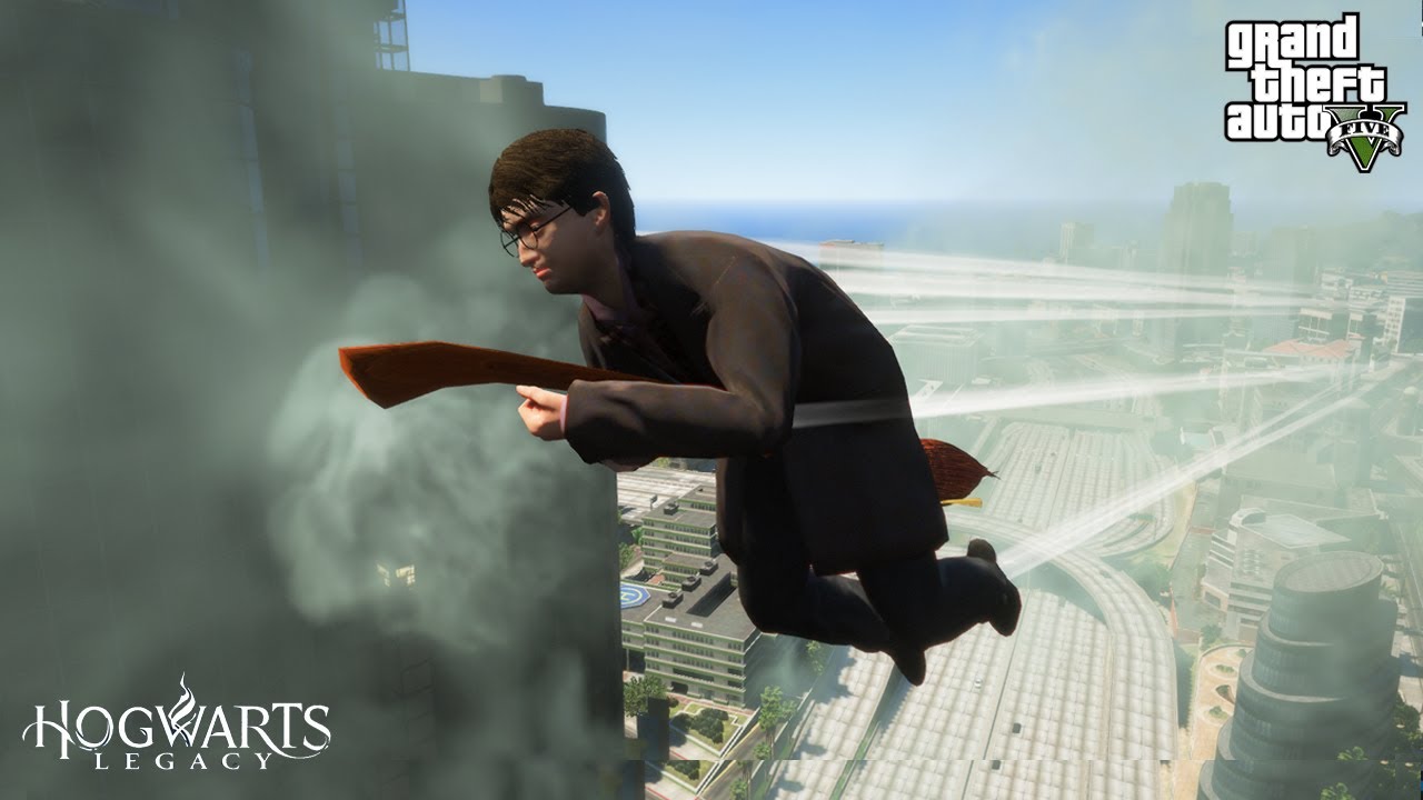 GTA 5 Hogwarts Legacy Free Mod Wizards V mod gameplay Harry Potter ...