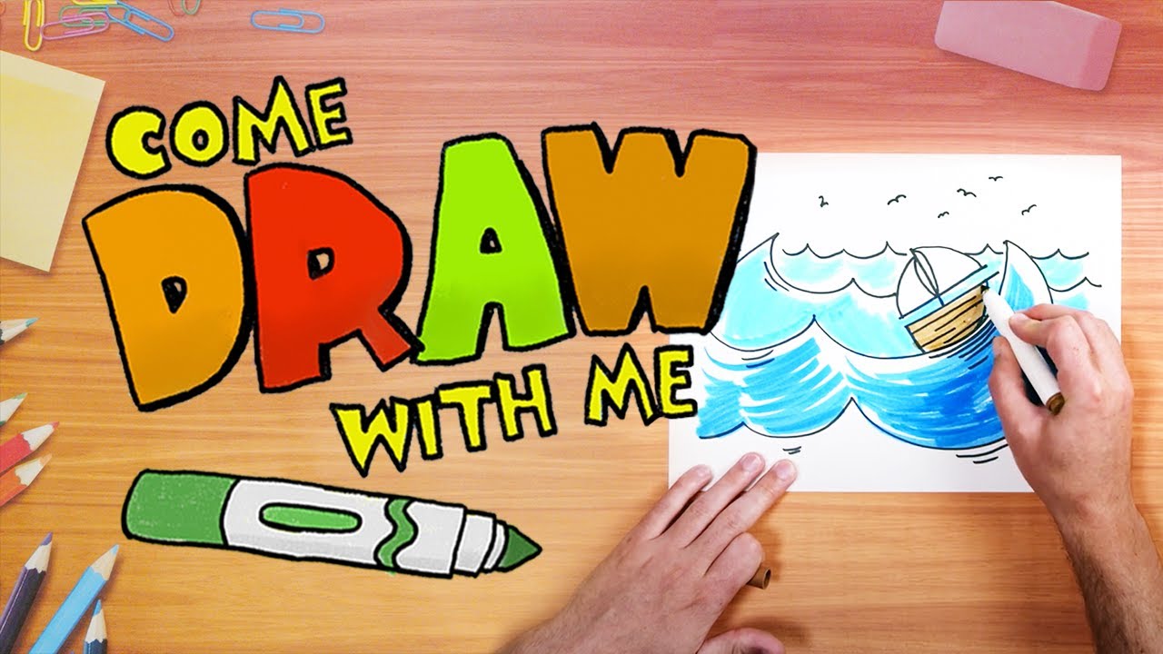 How to Draw a Storm and Boat | Come Learn with Me - YouTube