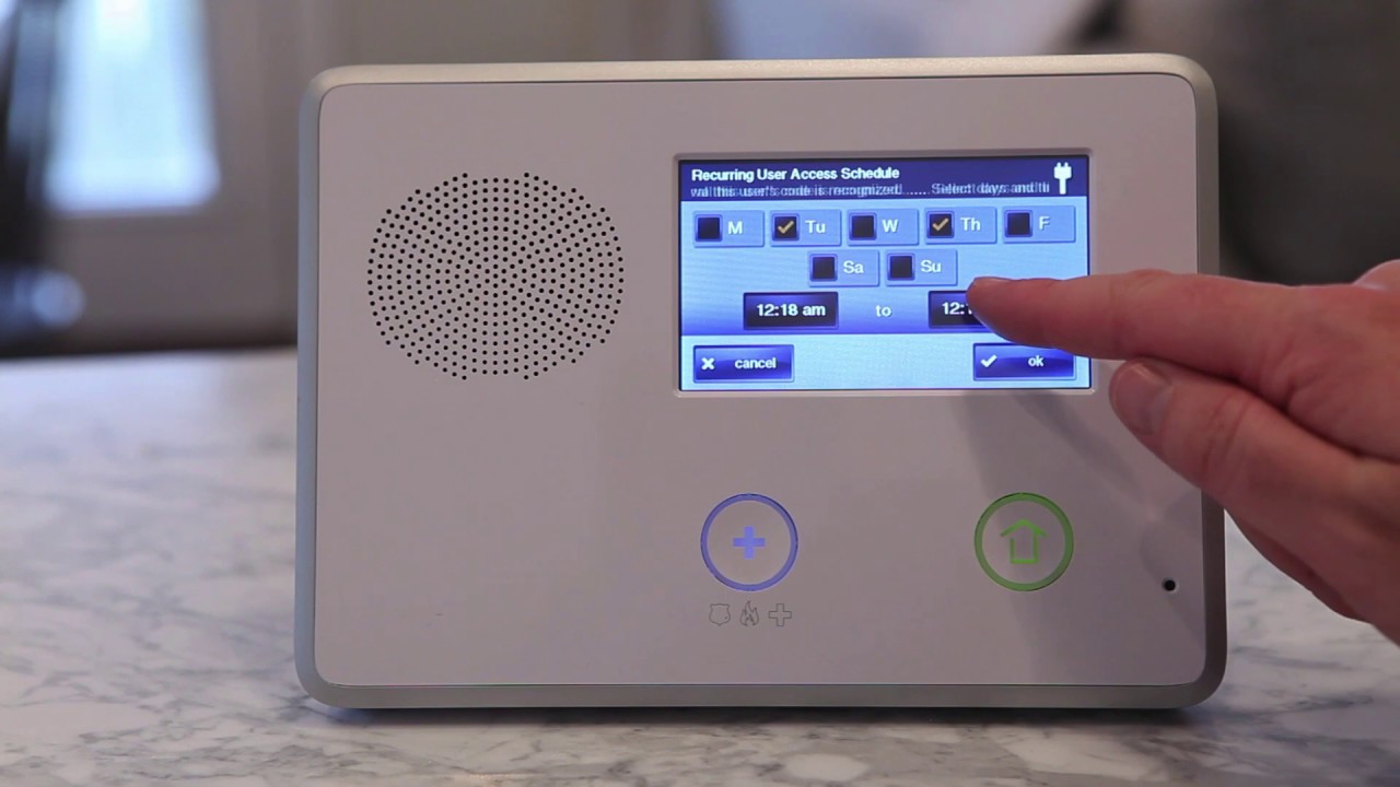 2GIG GC2: Creating schedules - YouTube