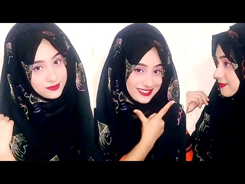 Stylish hijab tutorial without inner cap 🥰|| Eid Hijab Tutorial || Zuthika Led ❤️❤️