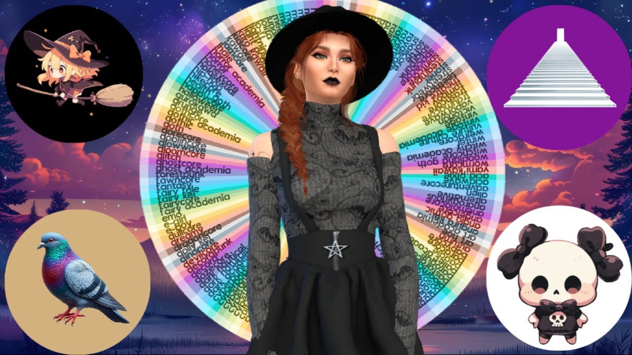 Wheel Spin Picks My Sims Aesthetics | The Sims 4 Create A Sim - YouTube