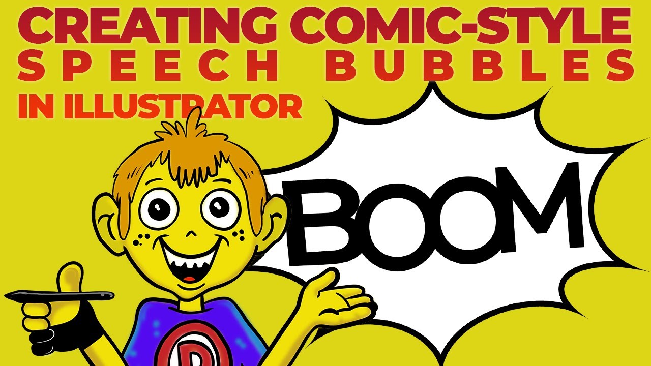 Creating comic-style speech bubbles in Adobe Illustrator #art #design # ...