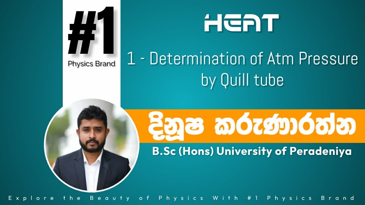 1 Determination of Atm Pressure by Quill tube - YouTube