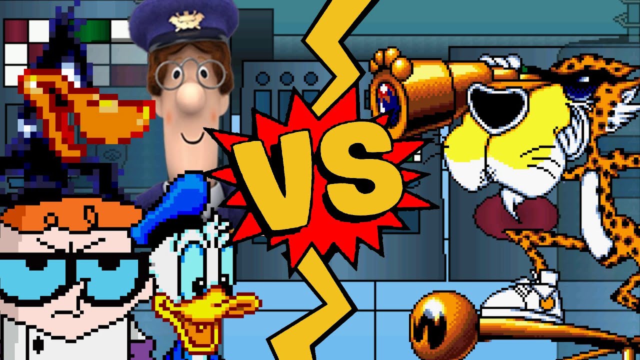M.U.G.E.N Battles | Daffy Duck/Postman Pat/Dexter/Donald Duck vs ...