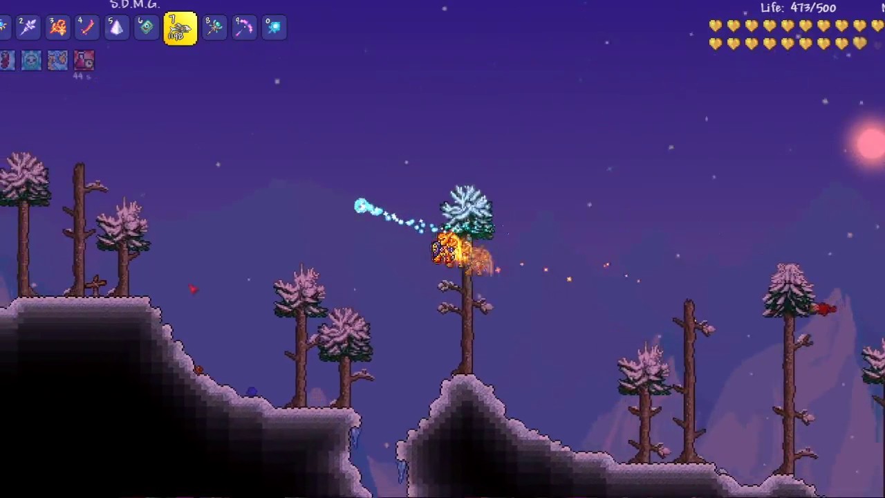 Terraria Showing you guys my Pro Base before i be noob again :( - YouTube
