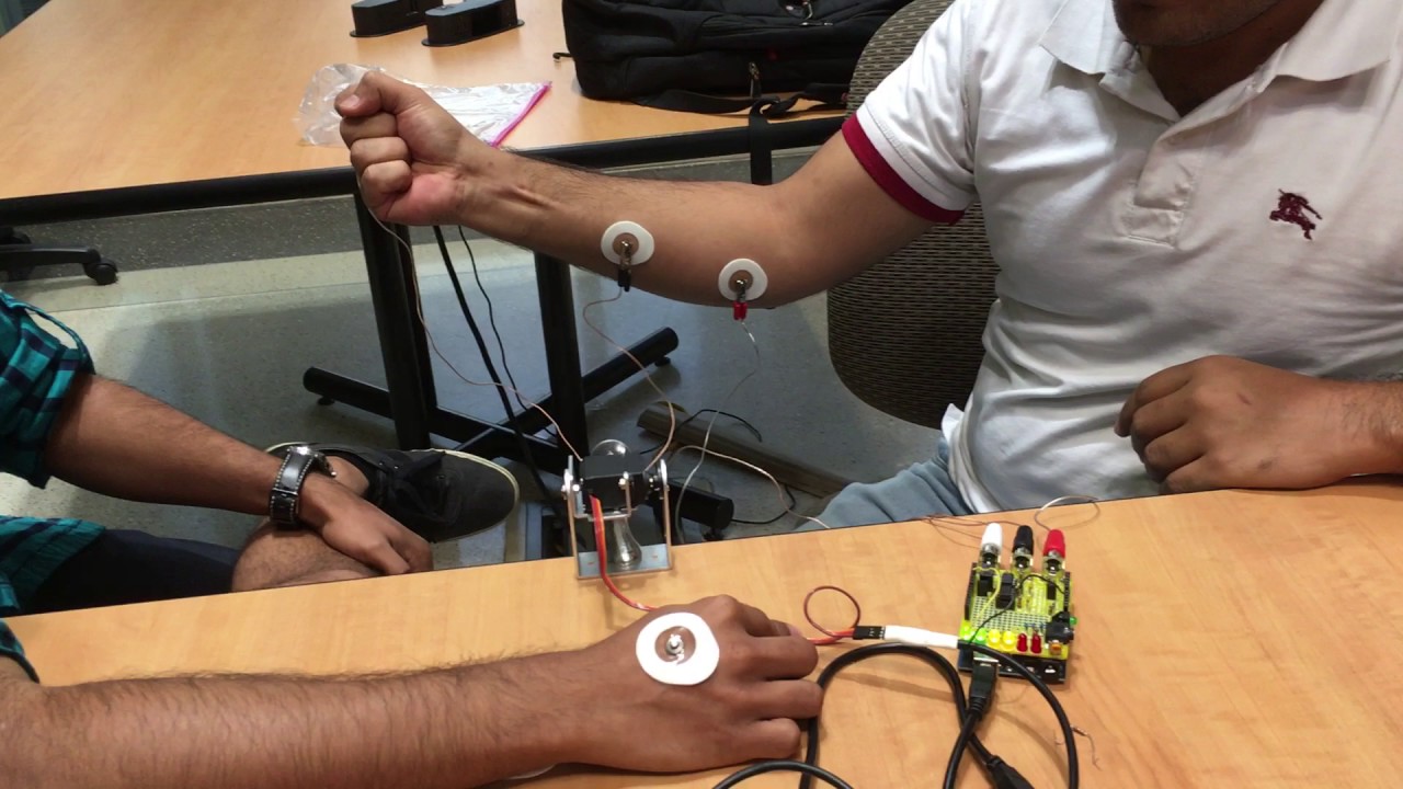 Robotic Arm Control using EMG signal - YouTube