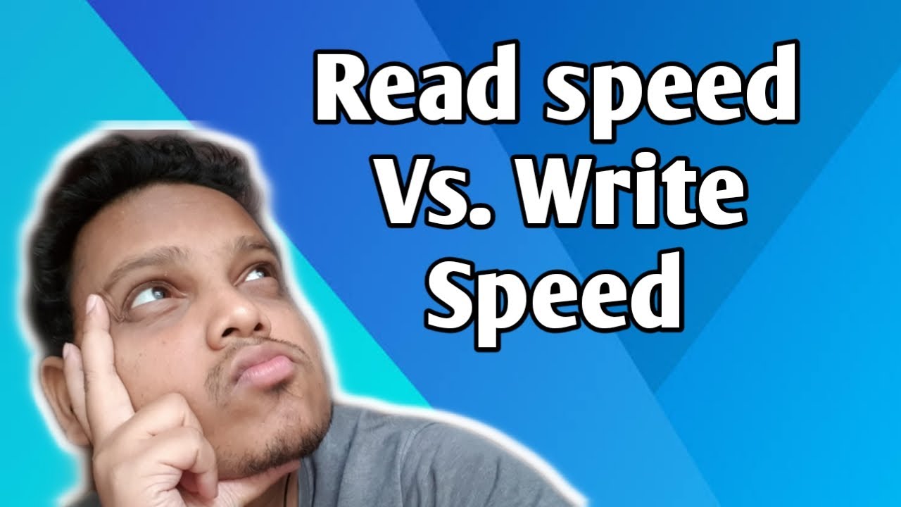Why writing speed is always slower than reading speed | Reading speed ...