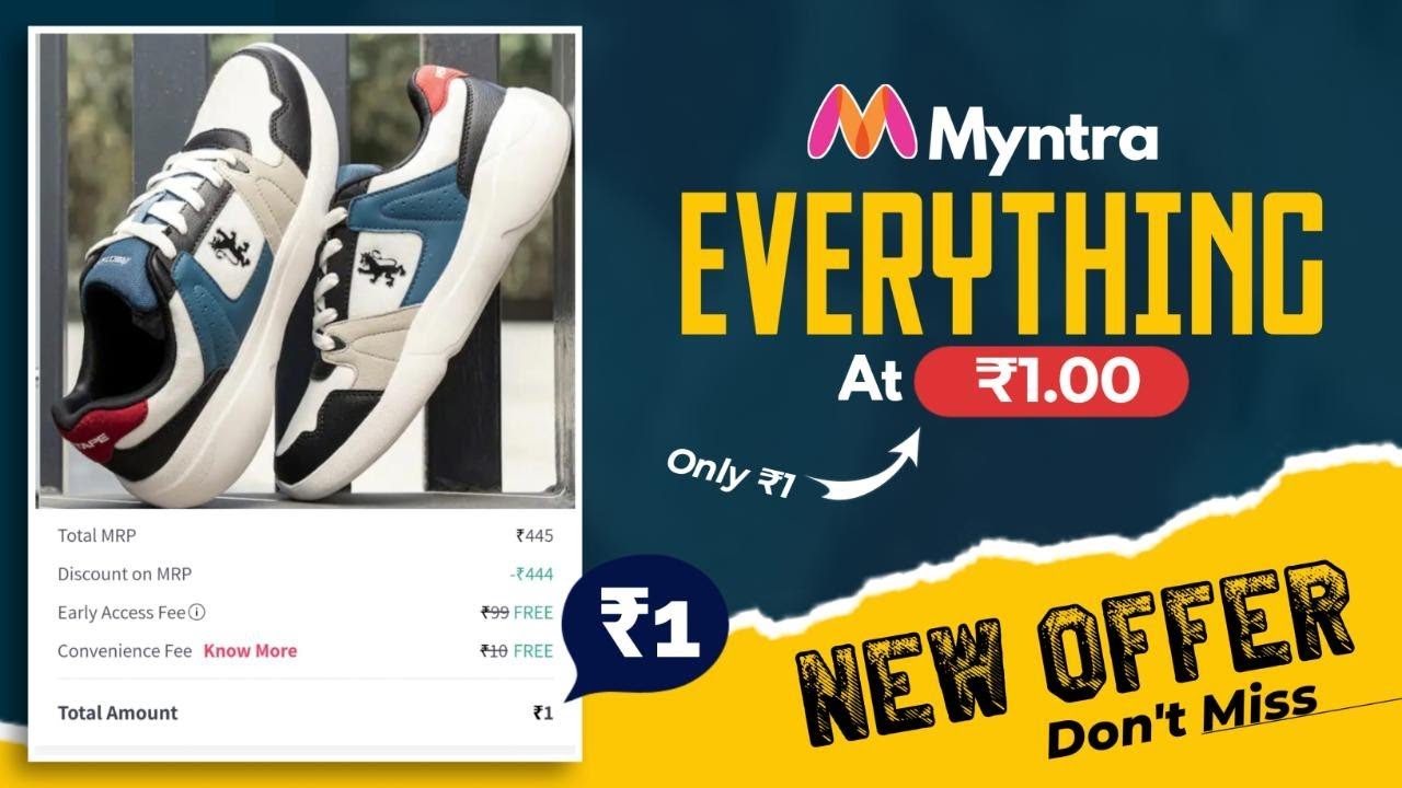 Myntra ₹1 Shopping Offer | Myntra New Offer | Myntra Shahrukh Khan ...