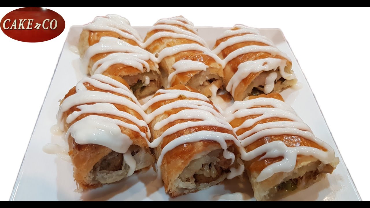 Chicken Vegetable strudel / recipe by Cake n Co - YouTube