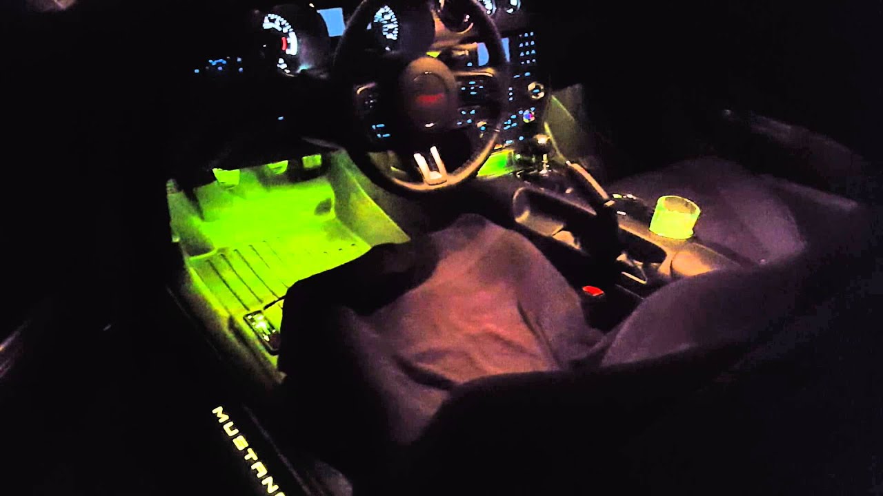 2016 Mustang WiFi Controlled Ambient Lighting - YouTube
