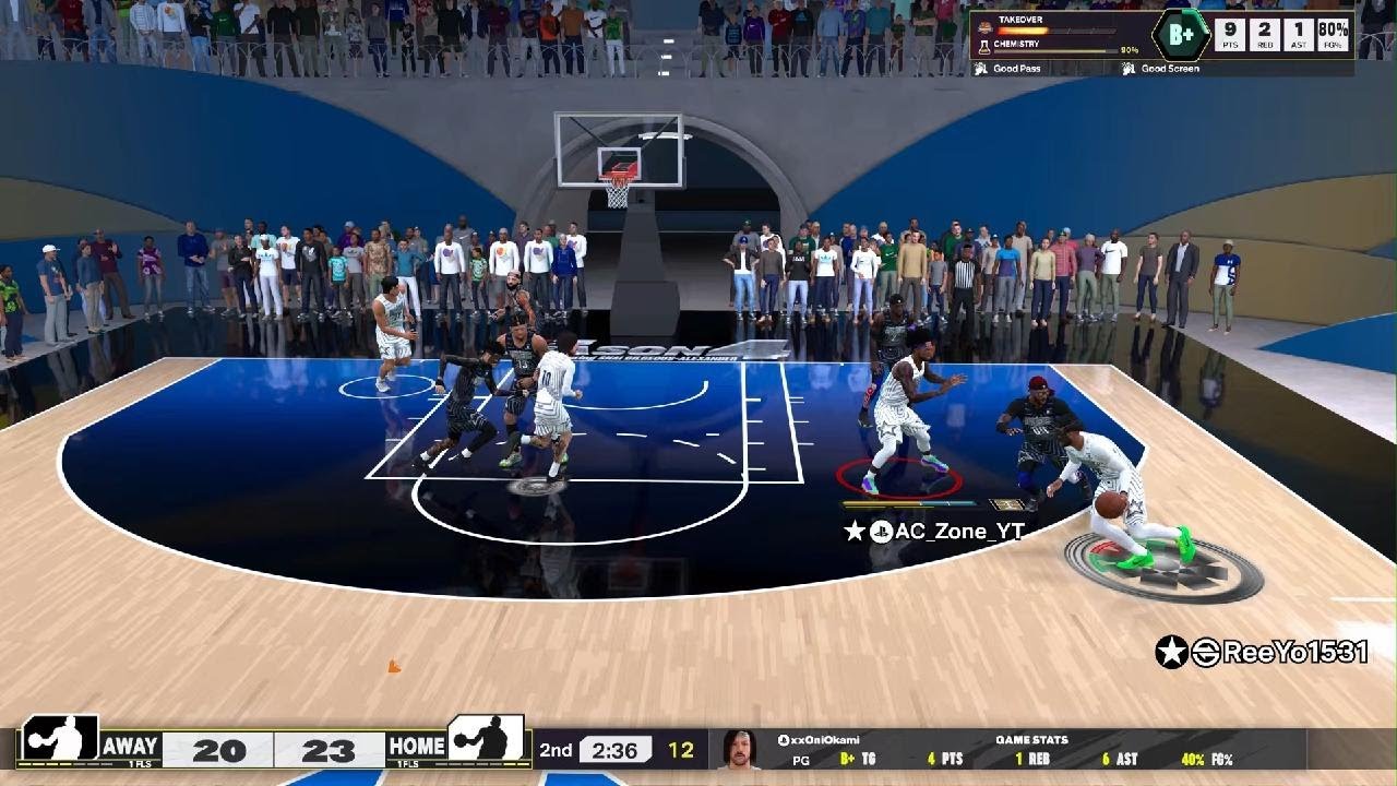 NBA 2K25 3 level scoring point Four random REC - YouTube