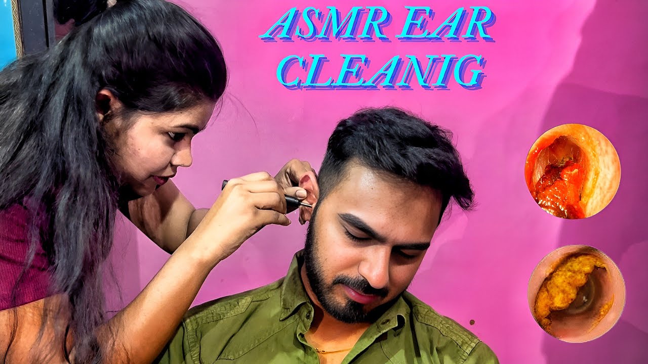 ASMR Ear Cleaning and Deep Oil Cleaning and Wax Removal #asmr - YouTube
