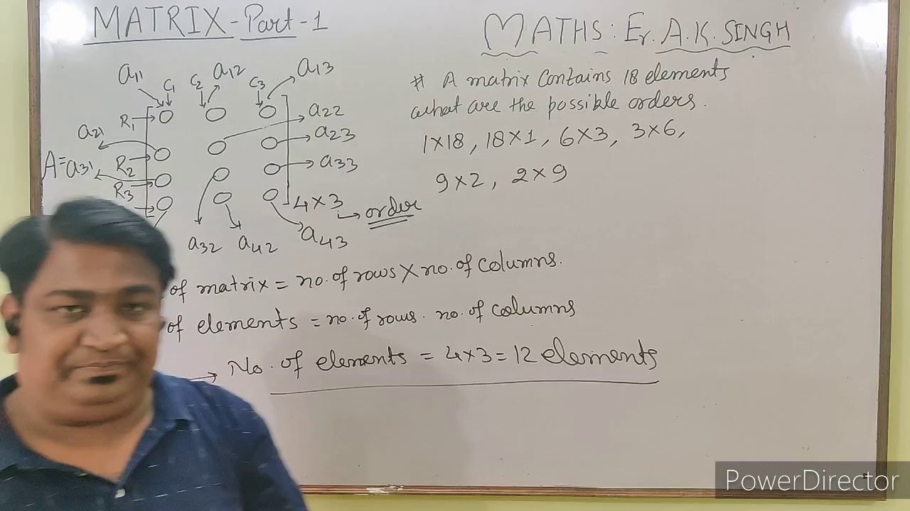 MATRIX PART - 1 12th FOUNDATION/CBSE/ISC/JEE MAINS &ADVANCE - YouTube