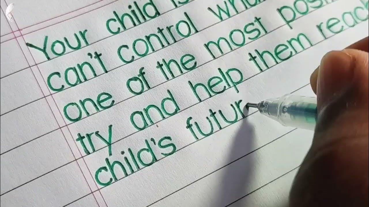 Handwriting practice | handwriting nation | Handwriting for begginer ...