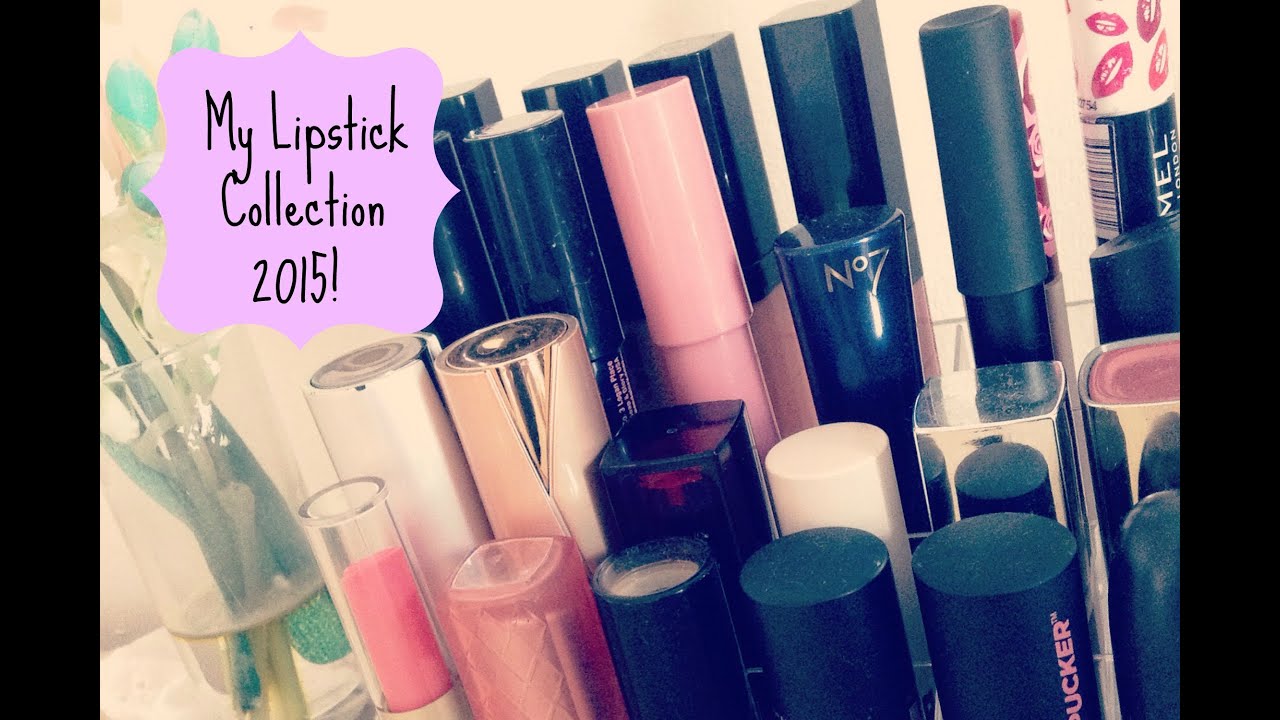 My Lipstick Collection 2015 + Swatches! | MakeupbyAlice - YouTube
