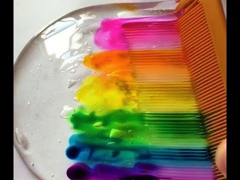 RAINBOW SLIME ASMR - Satisfying Slime Video! - YouTube