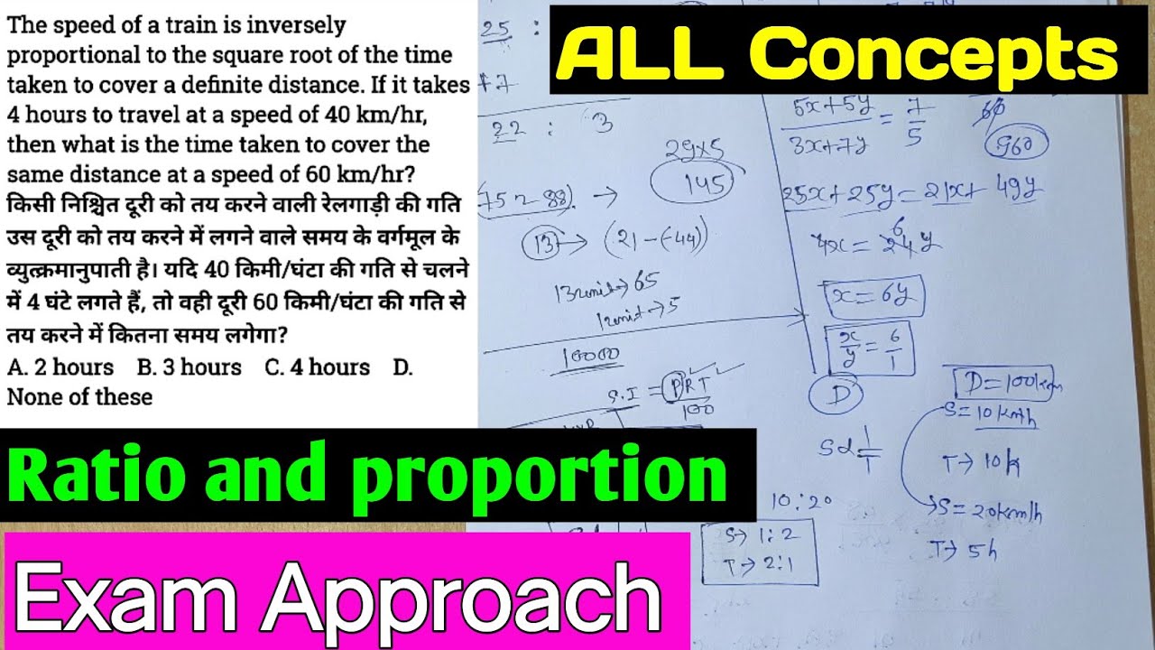 🔥 Ratio & Proportion One Shot | Complete Chapter for Bank Exams | SBI ...