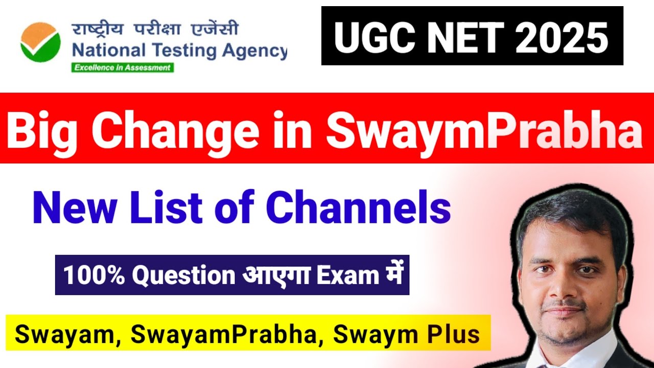SWAYAM Prabha New Channel List 2025 | UGC NET Paper 1 | UGC NET 2025 ...