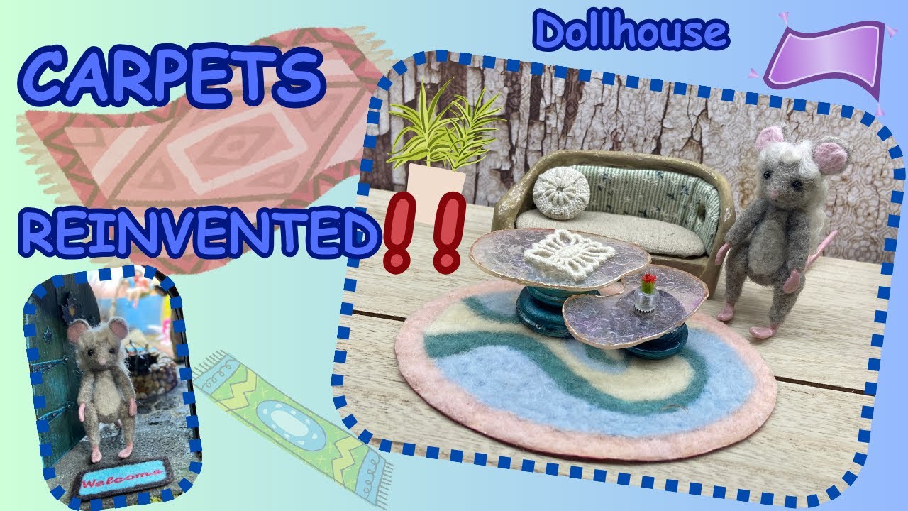 Dollhouse Carpets REINVENTED !! A New way to make your Miniature ...