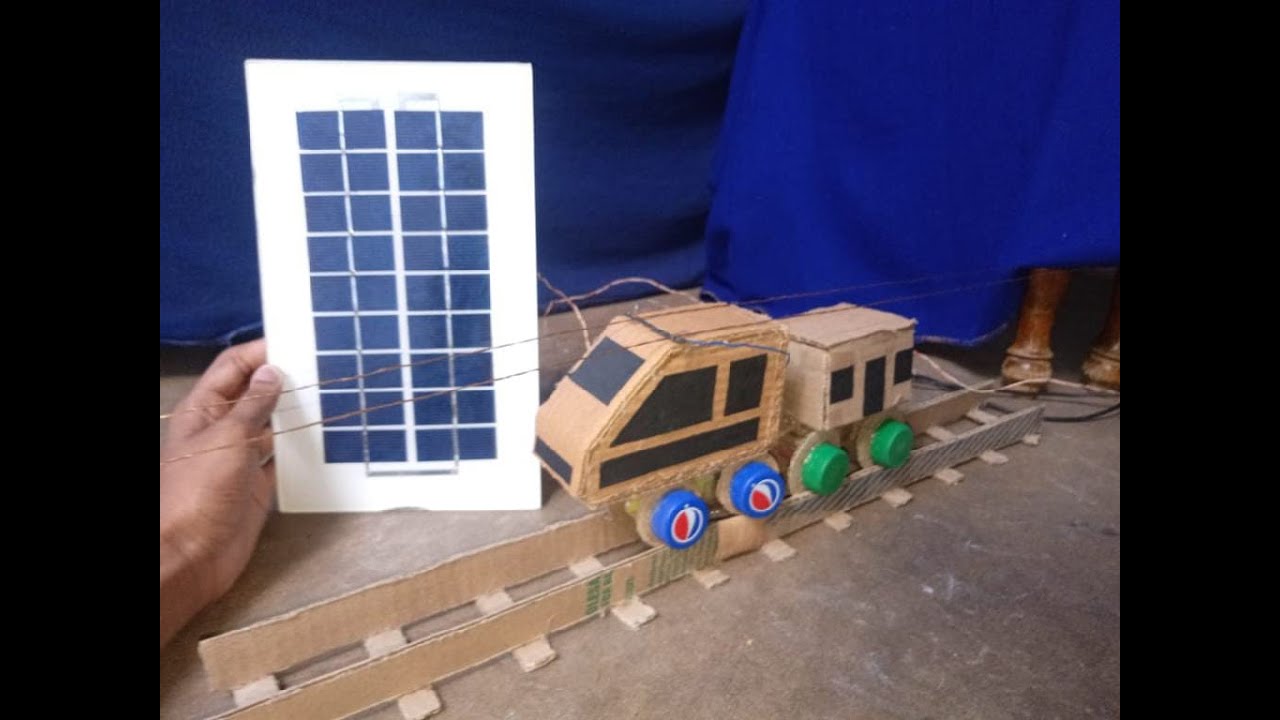 How to make Solar Train with card board|RLR Entertainments and ...