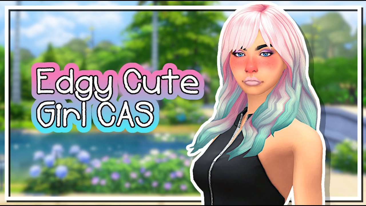 GAMING CHANNEL INTRODUCTION, EDGY CUTE GIRL // THE SIMS 4 | CREATE A ...