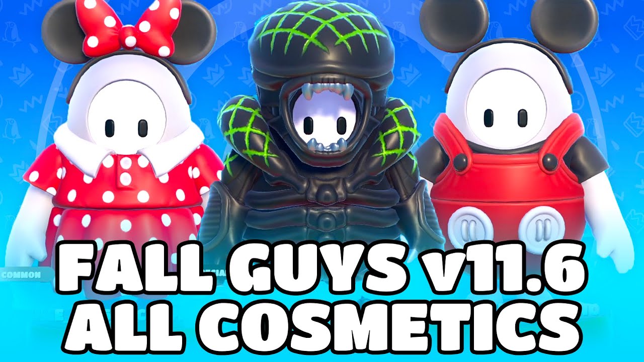 ALL *NEW* FALL GUYS UPDATE LEAKS!! (Mickey Mouse, Predator vs. Alien ...