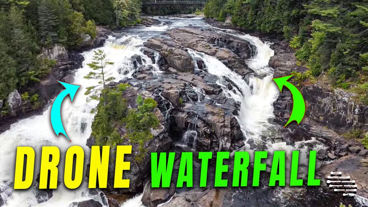 Drone Captures a Beautiful Waterfall Then Crashes Against a Tree - YouTube
