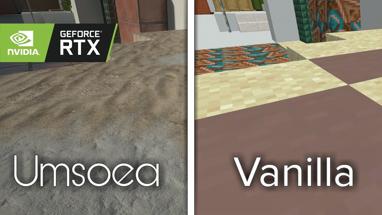 Vanilla Minecraft vs R14 Umsoea 1024x + SEUS PTGI E11 (Free Download ...