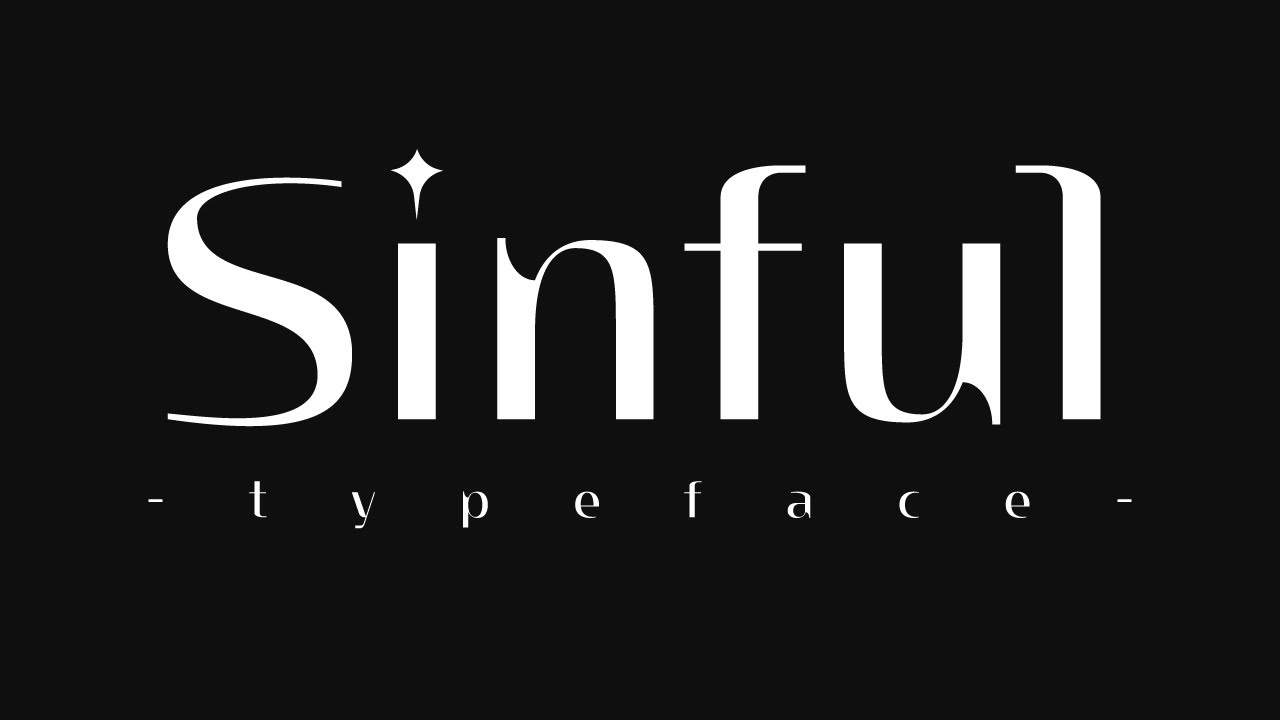 sinful typeface - YouTube