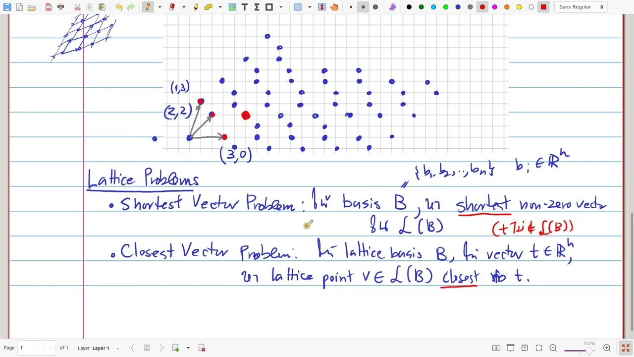 Quantum Computing 11-1: แนะนำ Lattice-based cryptography (part 1) - YouTube