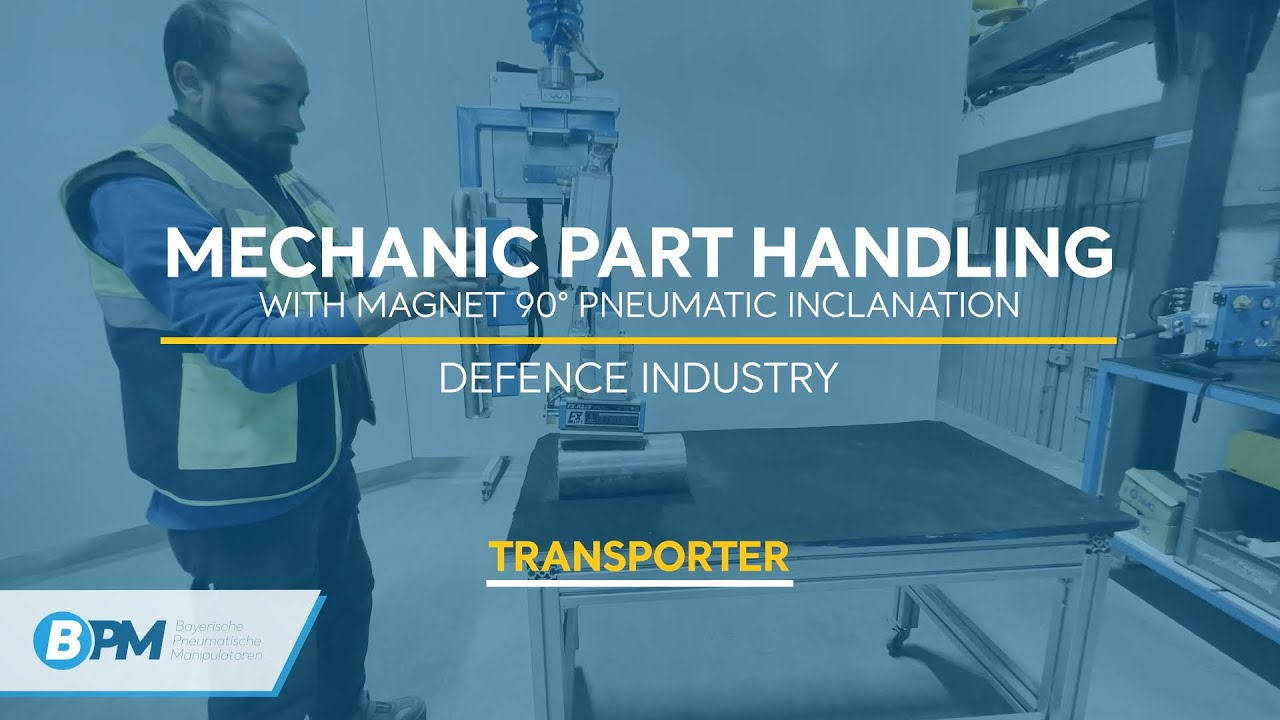 BPM Industrial Manipulators - Mechanic part handling with magnet 90 ...